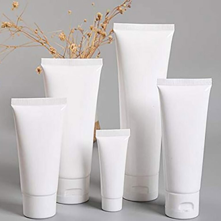 White Empty Squeeze Tube Refillable Soft Tube Cosmetic Tube