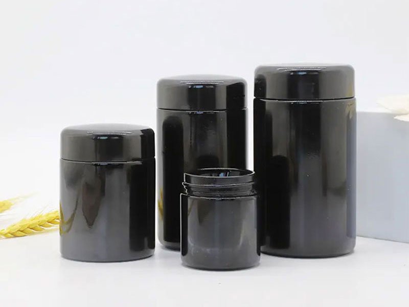 Premium UV Glass Jars Miron Violet Wide Neck Jars 250ml 500ml
