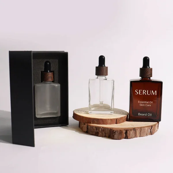 Custom Amber Dropper Bottle Essential Oil Gift Box Packaging